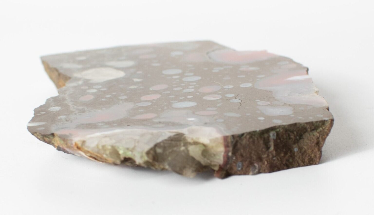 Polished Queensland Galaxy Agate Slice Rock Slab GA120423 - SILVER ...