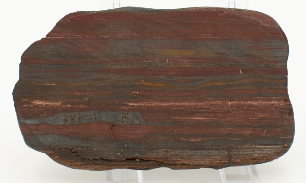 Polished Western Australian Banded Iron Jasper Slice Stone Slab ...