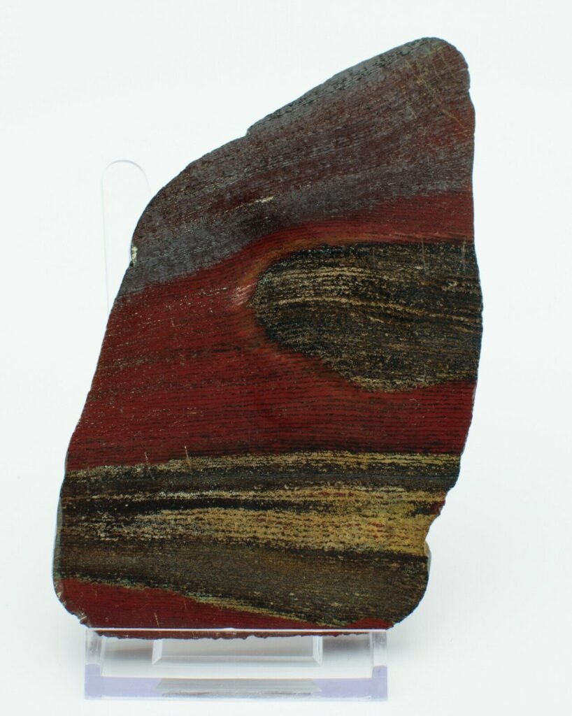 Polished Western Australian Banded Iron Jasper Slice Stone Slab Pilbara ...