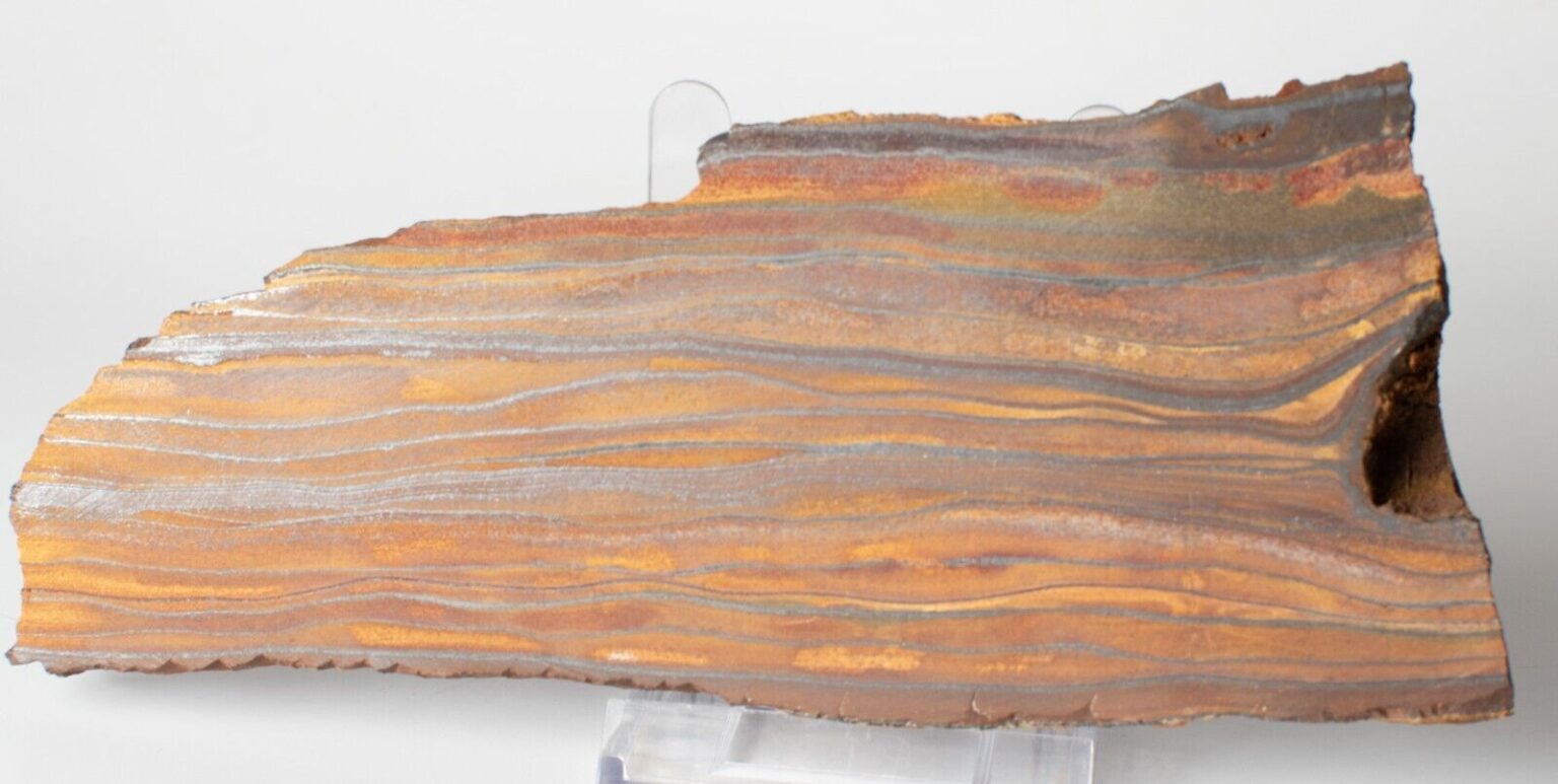 Polished Western Australian Banded Iron Jasper Slice Stone Slab Pilbara ...