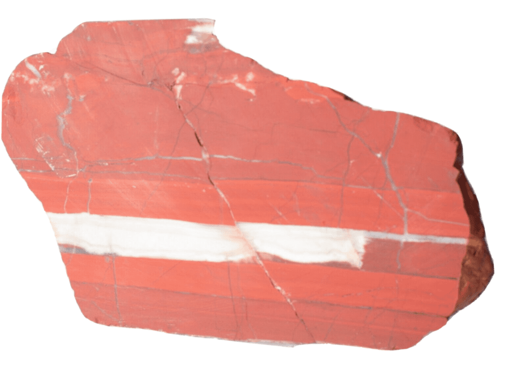 Polished Western Australian Marble Bar Chert Jasper Slice Free Stand ...