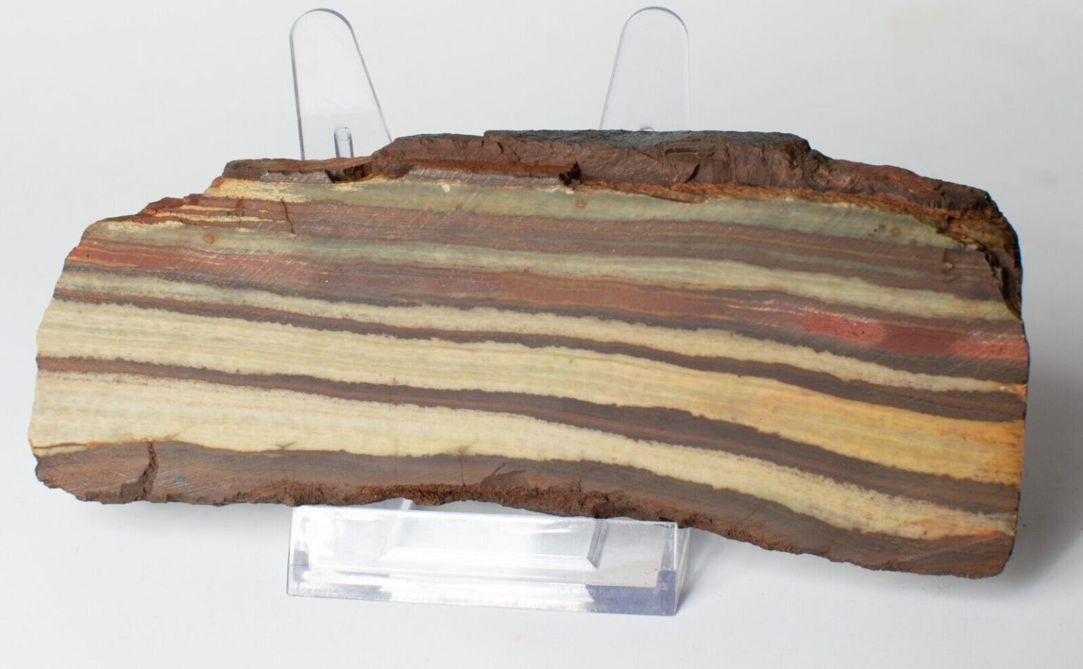 Polished Western Australia Chert/Jasper Iron Stone Slice Free Stand ...