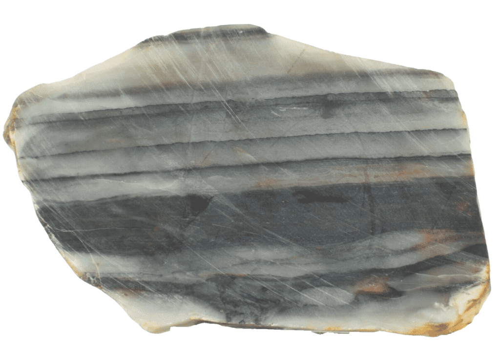 Polished Western Australian Banded Chert Jasper Slice With Free Stand ...