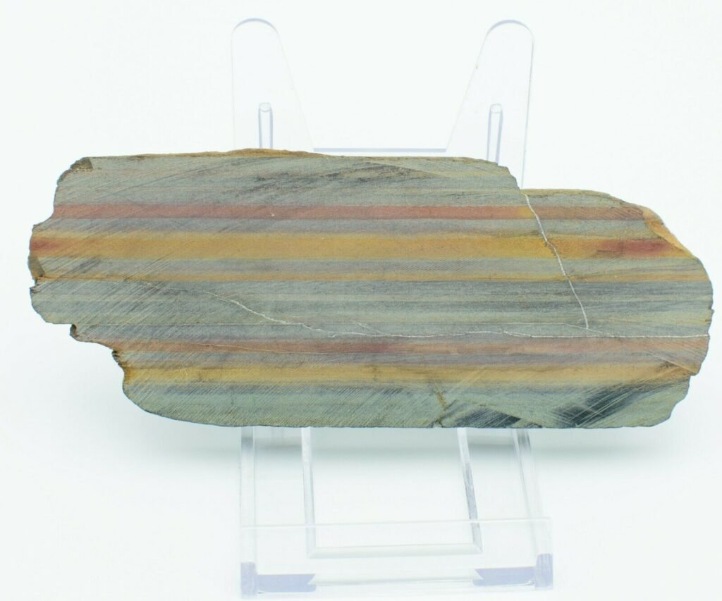 Polished Western Australian Banded Jasper Slice Stone Slab Pilbara ...