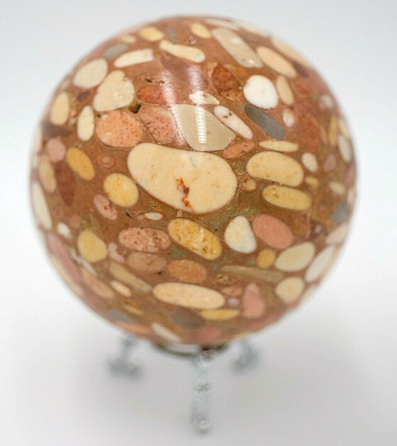 Exmouth Western Australian Polished Pudding Stone 106mm Rock Sphere ...