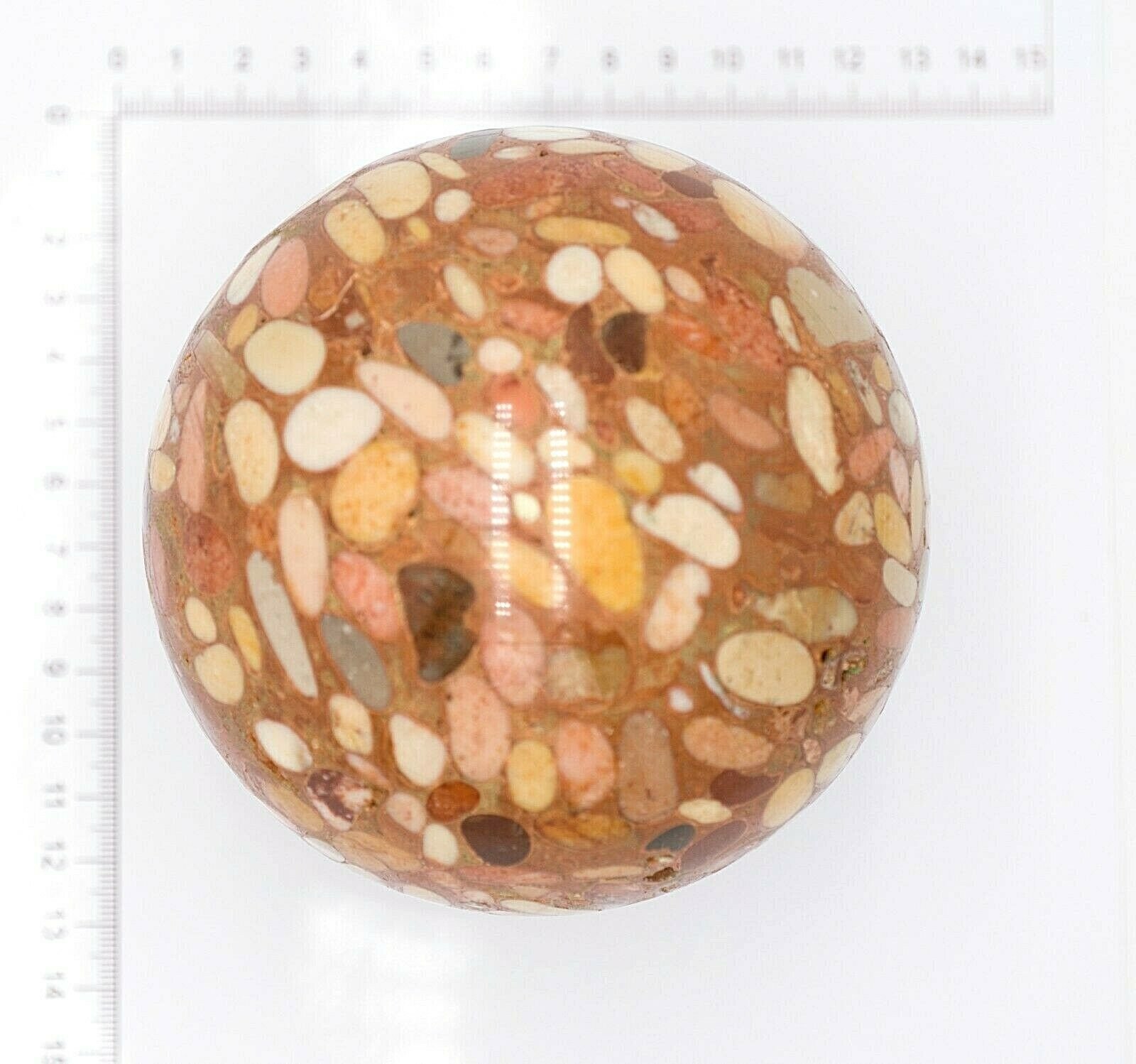 Exmouth Western Australian Polished Pudding Stone 106mm Rock Sphere ...