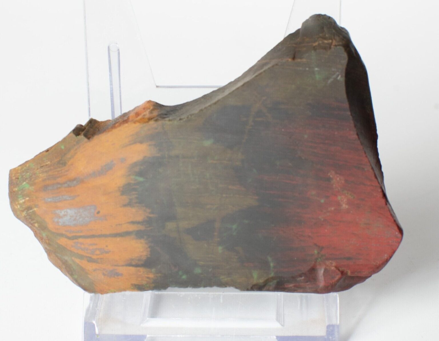 Polished Western Australian Jasper Chert Hematite Slice With Free Stand ...