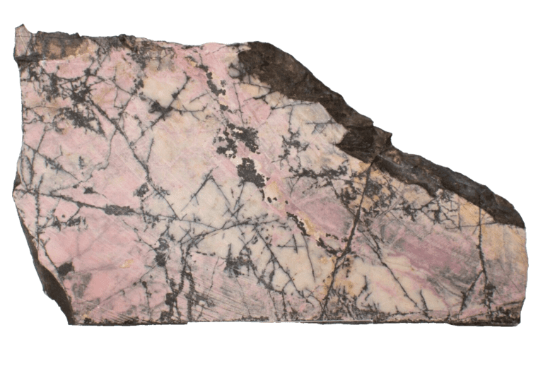 Queensland Polished Rhodonite Slab Slice 2908231 - SILVER SMITHING TOOLS