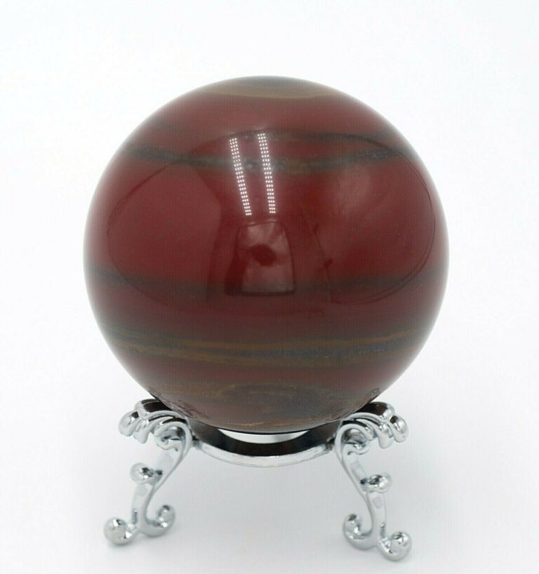 Western Australian Polished Jasper Banded Iron 66mm Rock Stone Sphere ...