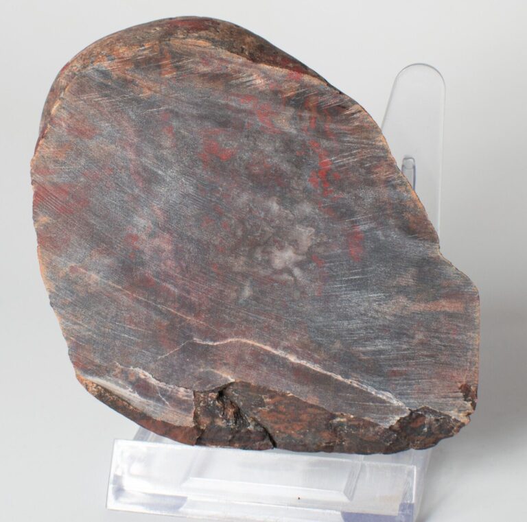 Polished Queensland Jasper Hematite Slice Rock slab QJ1204233 - SILVER ...