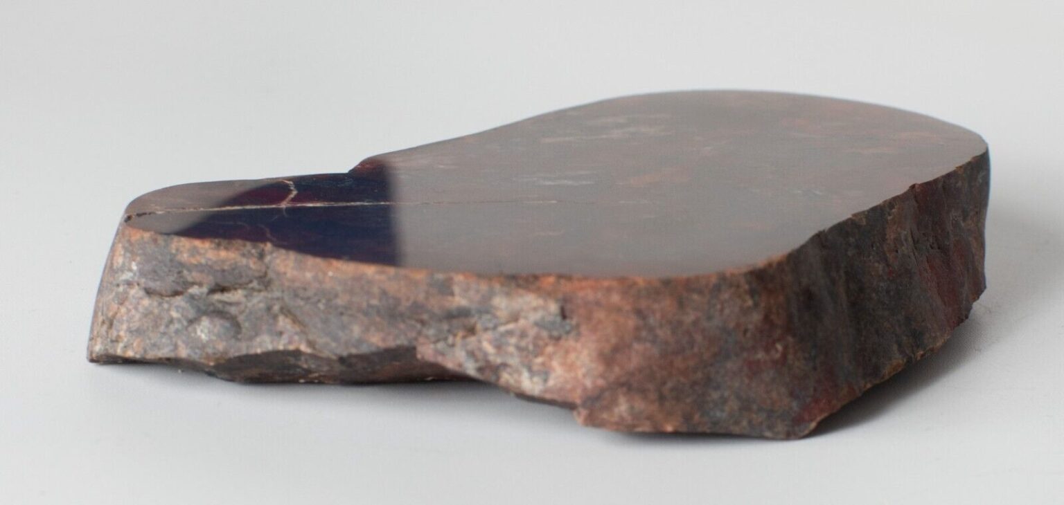 Polished Queensland Jasper Hematite Slice Rock slab QJ1204233 - SILVER ...