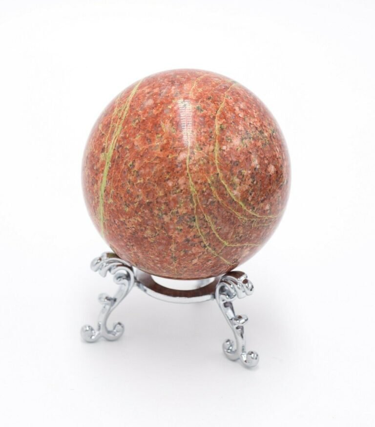 Western Australian Polished Epidotized Rhyolite 65mm Rock Sphere ...