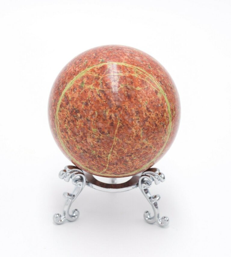 Western Australian Polished Epidotized Rhyolite 65mm Rock Sphere ...