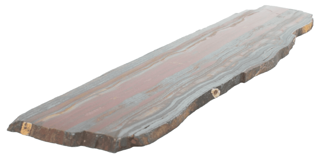 Polished Western Australian Banded Iron Jasper Slice Stone Slab Pilbara ...