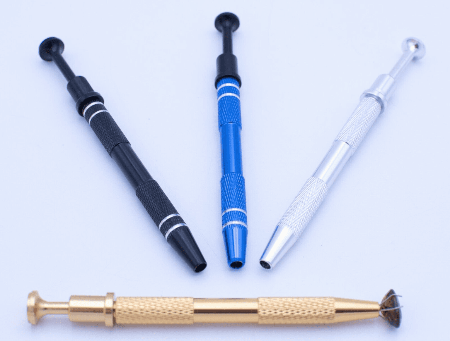 4 Prong Long Gem Holder Grabber Beads Balls Body Piercing - SILVER SMITHING TOOLS