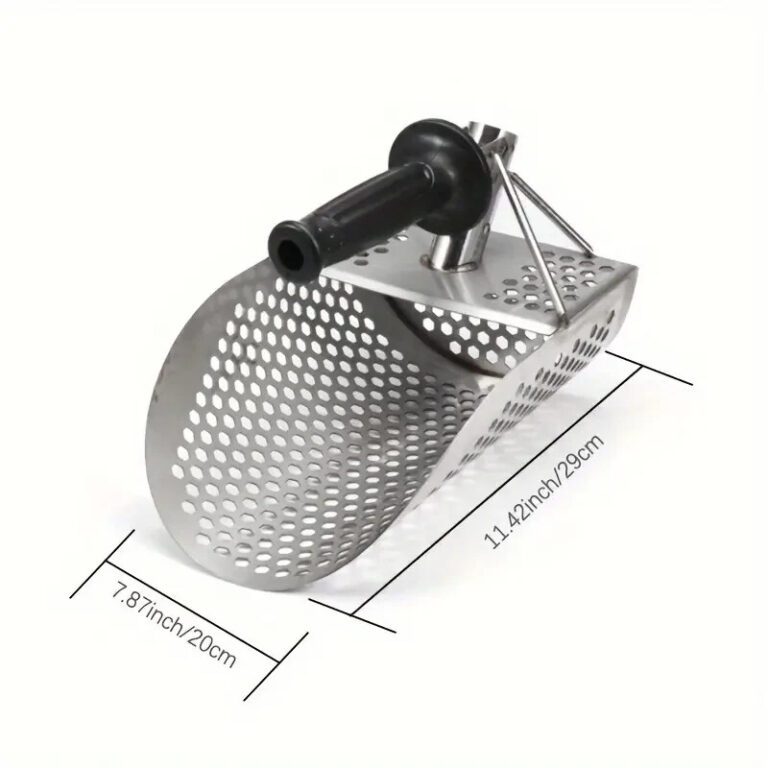 Beach Sand Scoop Stainless Steel Metal Detector Sieve Treasure Hunting ...