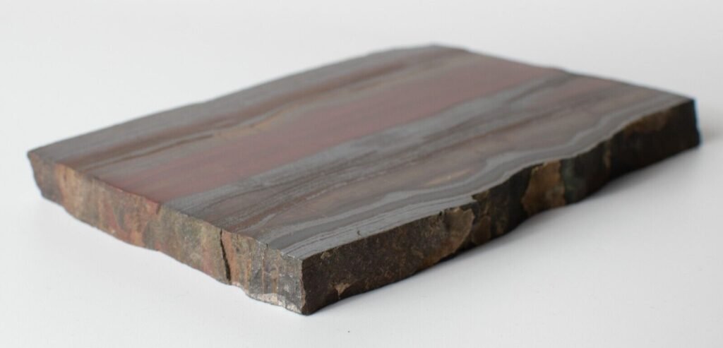 Polished Western Australian Banded Iron Jasper Slice Stone Slab Pilbara ...